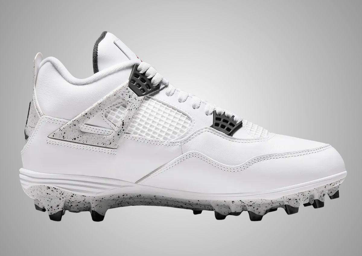 Air Jordan 4 White Cement Cleats HQ0207-106 | SneakerFiles