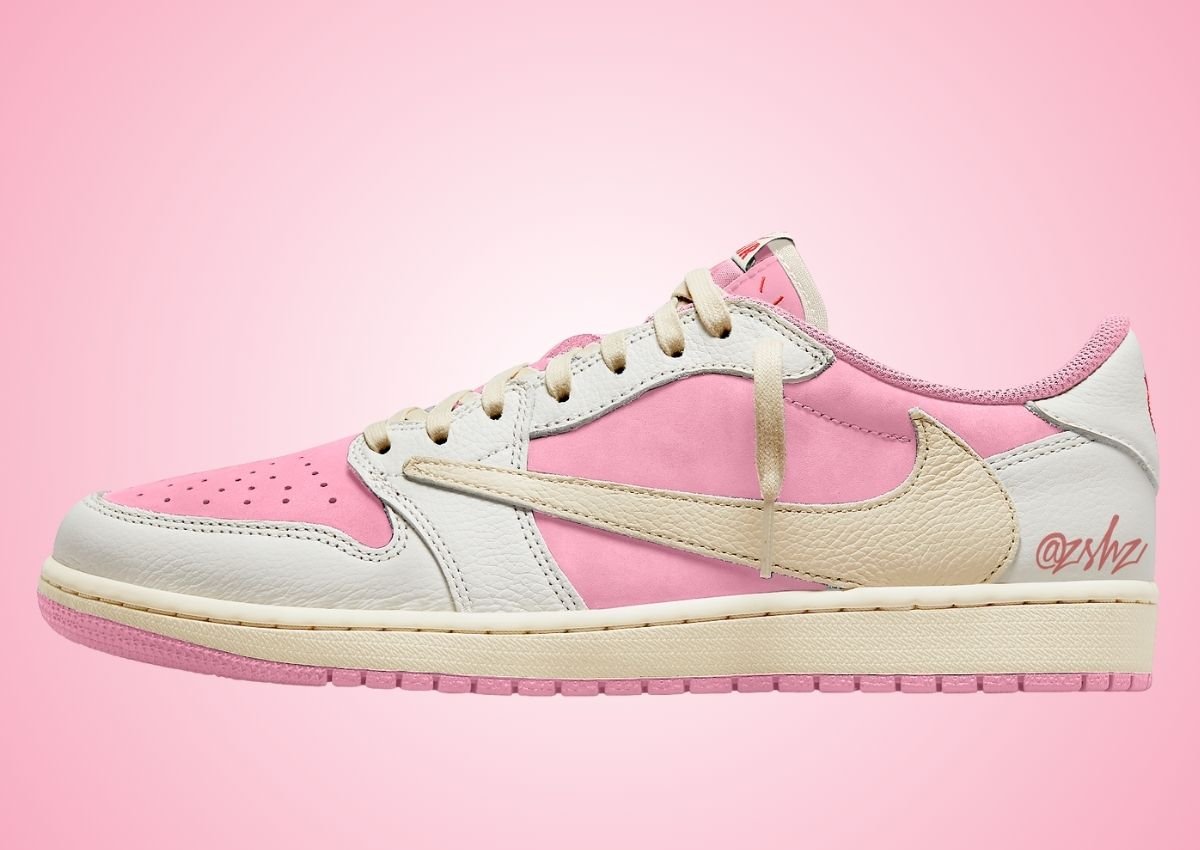 Travis Scott x Air Jordan 1 Low OG Shy Pink Pack 2026 | SneakerFiles