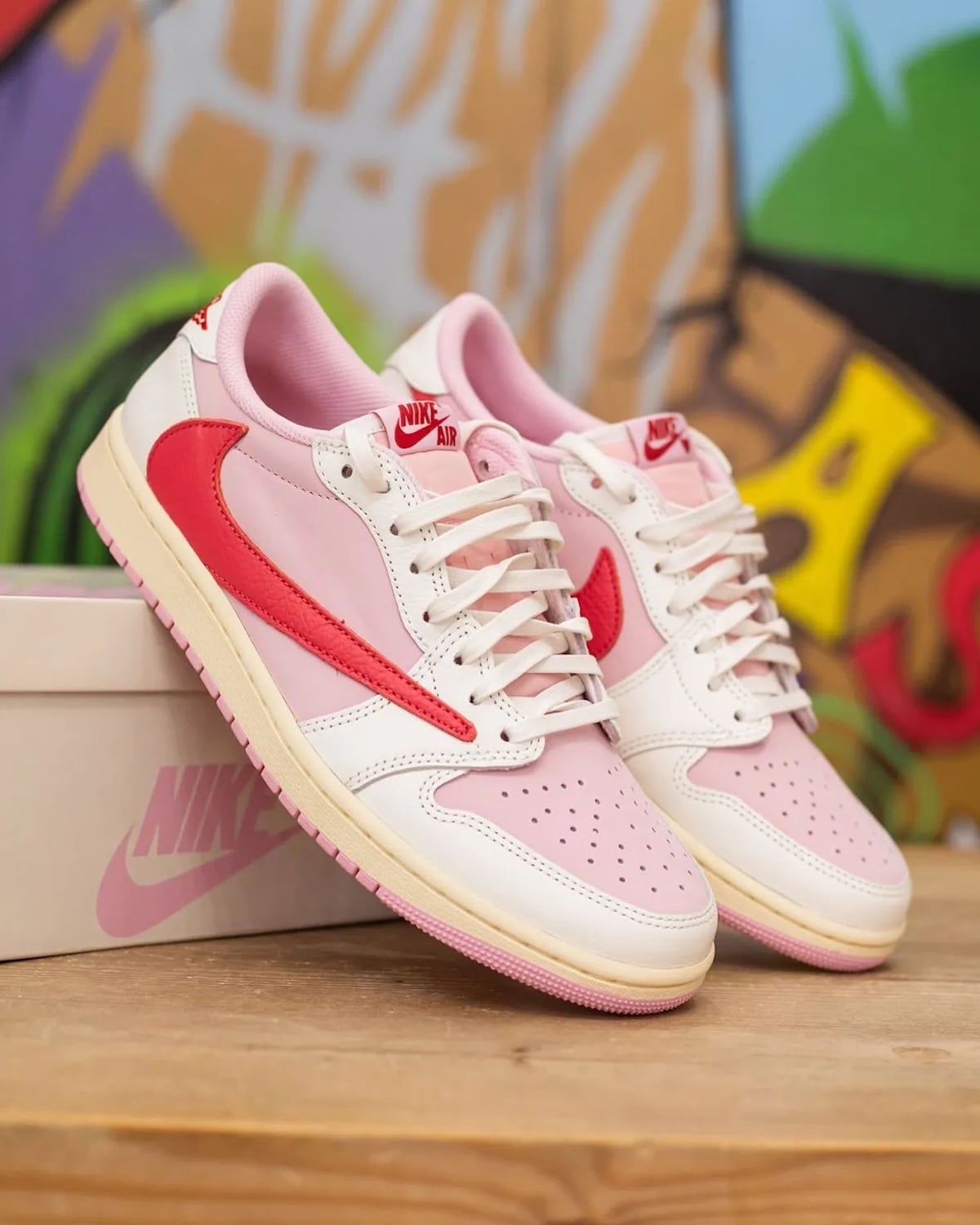 Travis Scott Air Jordan 1 Low OG Tropical Pink IQ7604-101 | SneakerFiles